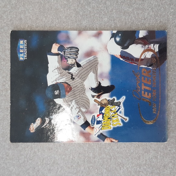 Games | Derek Jeter 98 Fleer Diamond Skills Card | Poshmark